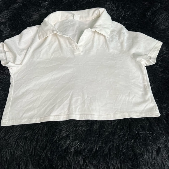 SHEIN | Shirts & Tops | Short Sleeve Mini Polo | Poshmark